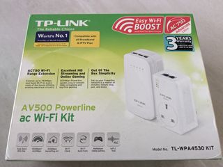 TP-Link AV1300 Gigabit Passthrough Powerline ac Wi-Fi Kit, Computers ...