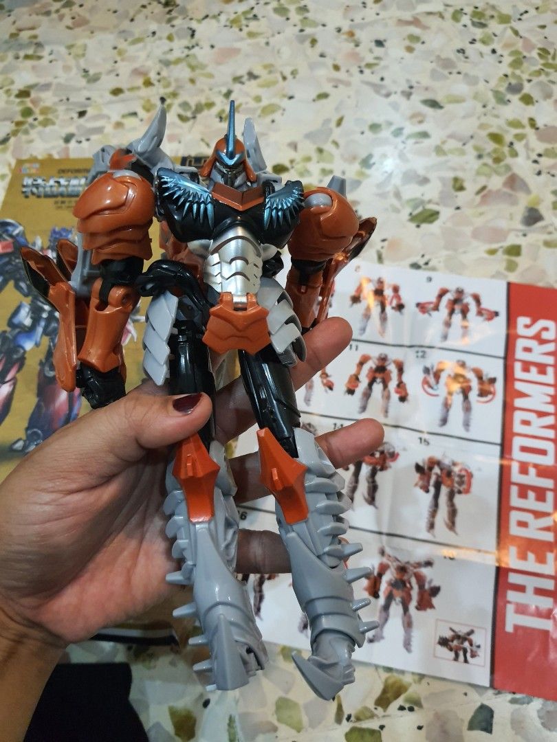 Trex Dinosaur GRIMLOCK Transformer Robot Can Be TREX ORANGE with free ...