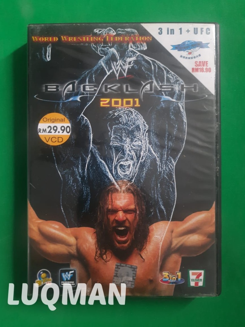 VCD WWF BACKLASH 2001 Sendi Mutiara, Hobbies & Toys, Music & Media, CDs & DVDs on Carousell