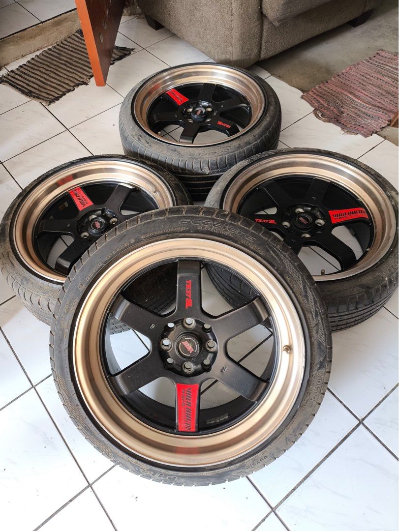 Velg Ban TE 37 SL Ring 17, Aksesoris Mobil di Carousell