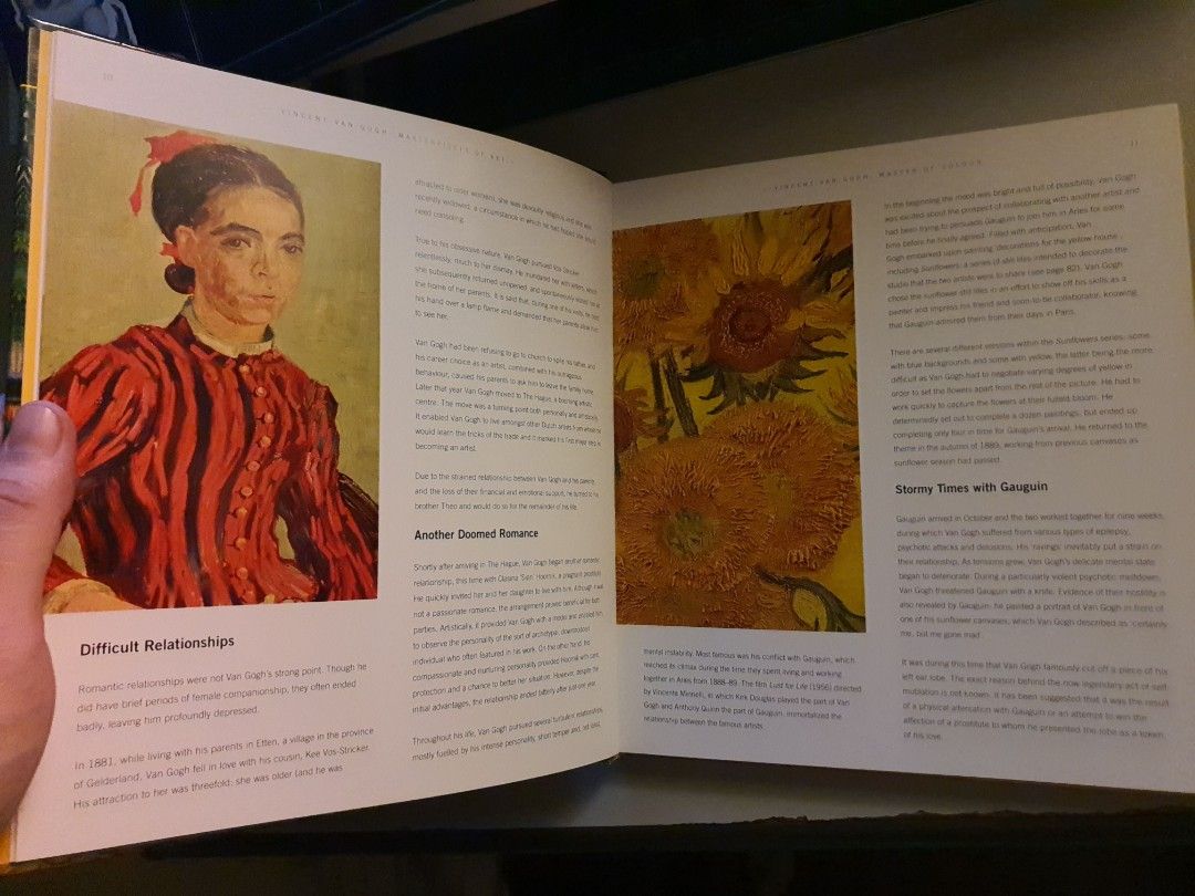 Vincent Van Gogh Masterpieces of Art Book, Hobbies & Toys, Books ...