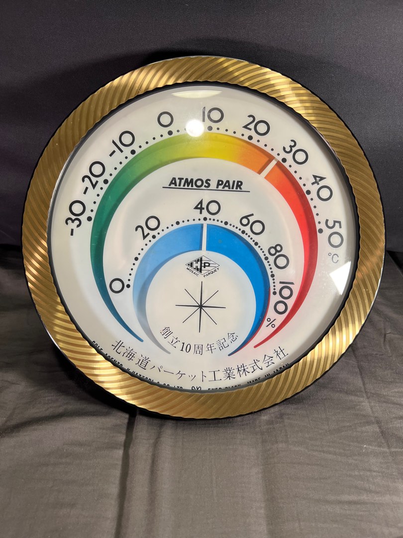 Vintage Atmos Pair thermometer Hygrometer in new condition Japan ...