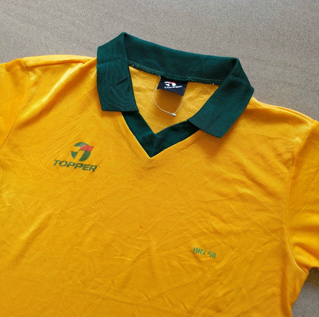 VINTAGE BRAZIL TOPPER JERSEY, Men's Fashion, Tops & Sets, Tshirts ...