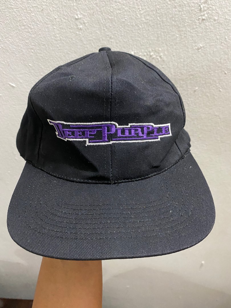 Vintage Deep Purple Band Perfect Strangers Cap, Men's Fashion, Watches ...