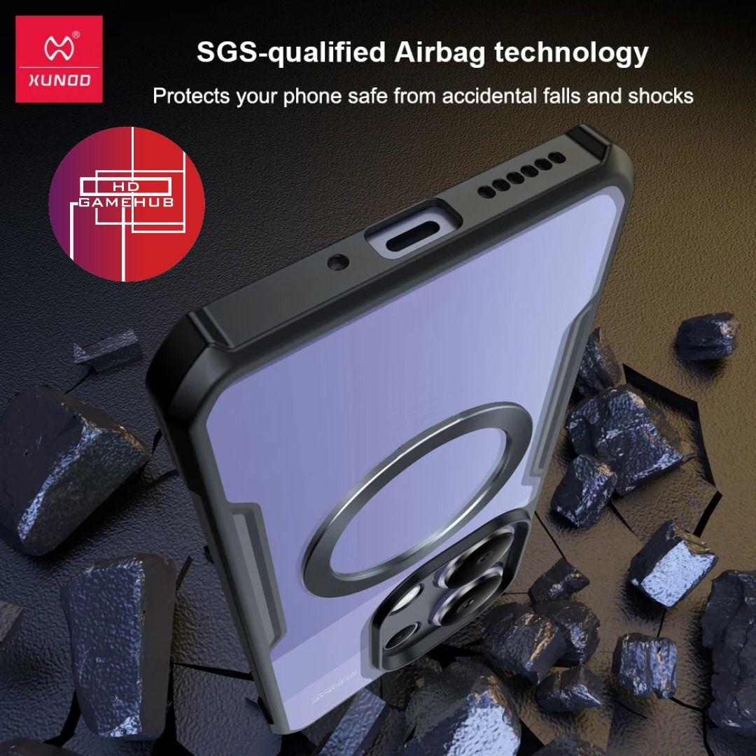 Xiaomi Redmi Note 13 (4G) (INT) XUNDD Beetle MagSafe Armor Shockproof Case (Black) Magnetic Case ...