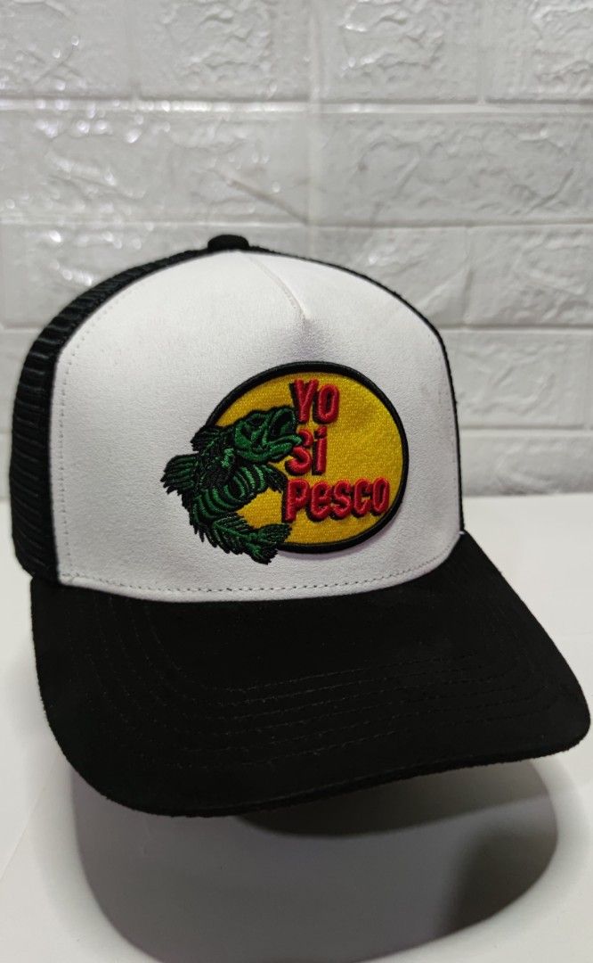 Yo Si Pesco "Blanco y Negro" by Contti Trucker Hat "Basspro Inspired ...