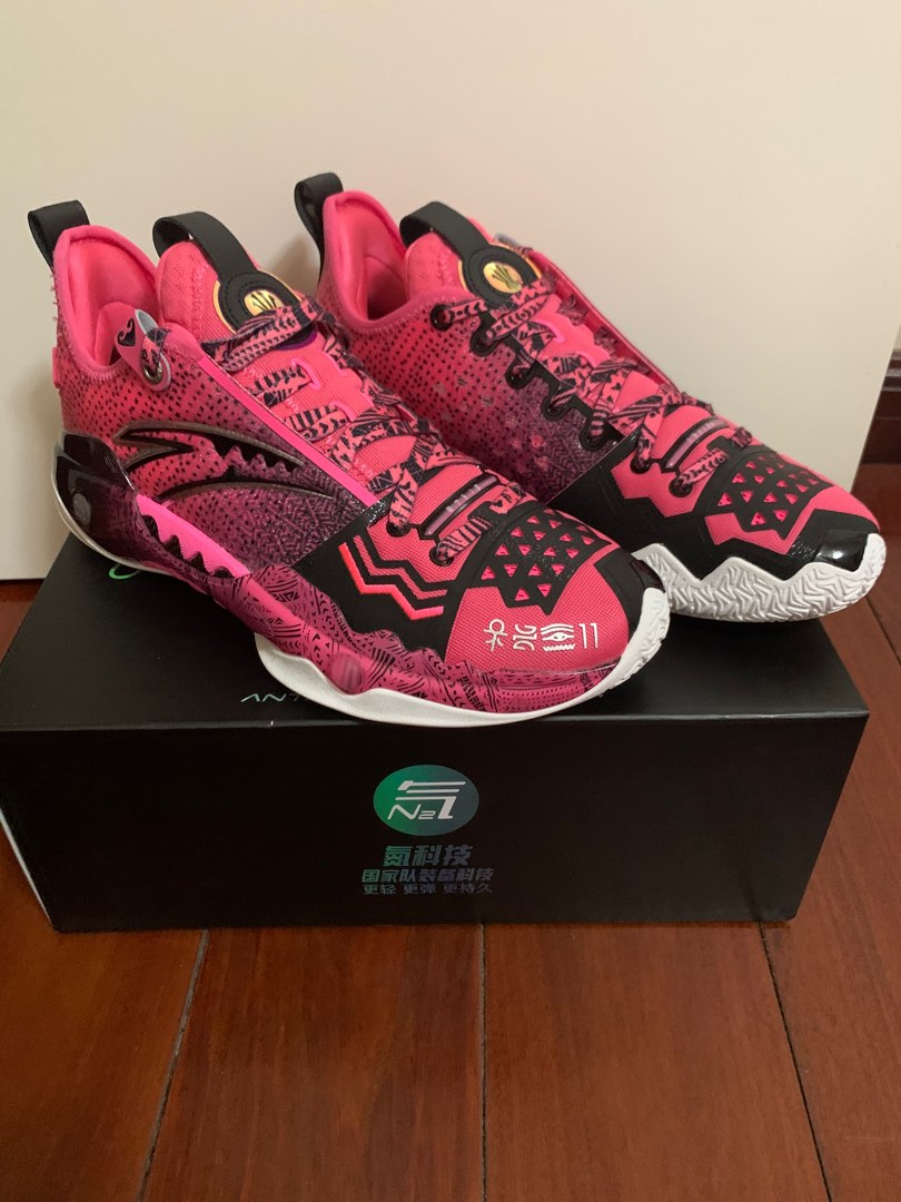 Anta shockwave 5 pro 520 colourway(pink), Men's Fashion, Footwear ...