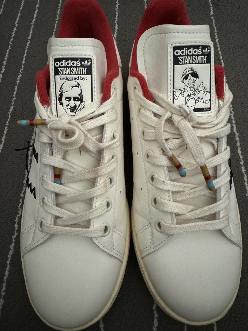 AUTHENTIC adidas Originals Disney Pinocchio Stan Smith, Women's Fashion ...