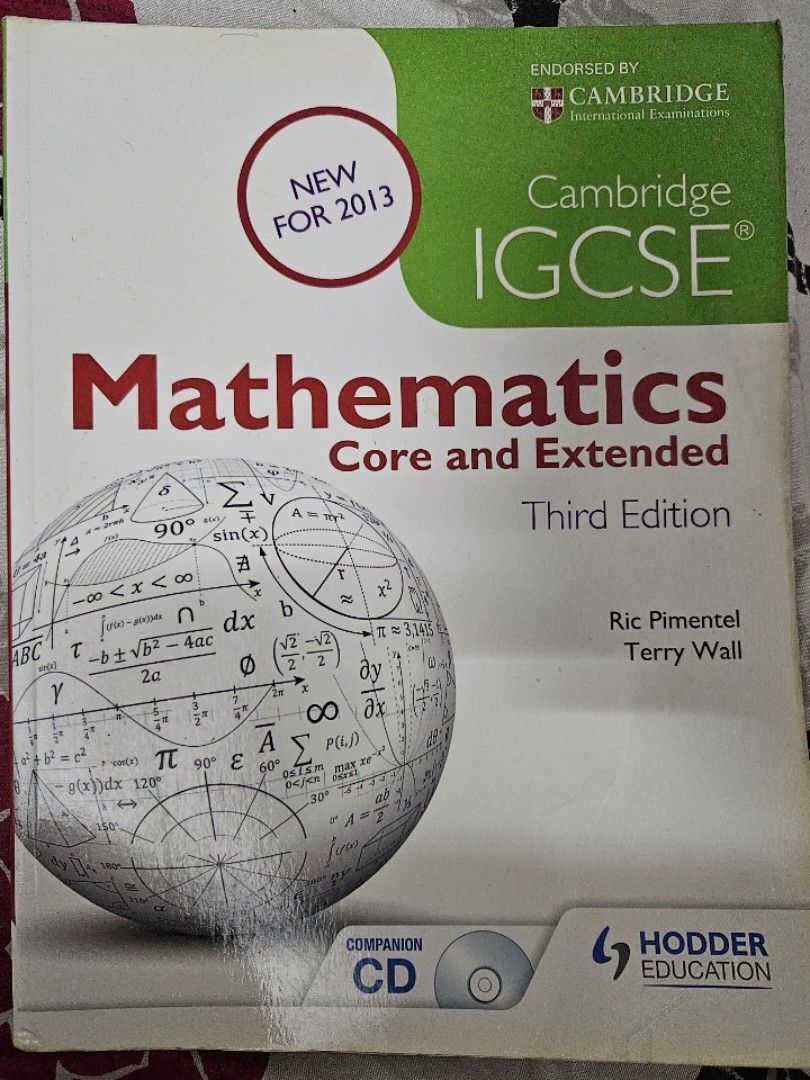 Cambridge IGCSE Mathematics Core and Extended, Hobbies & Toys, Books ...