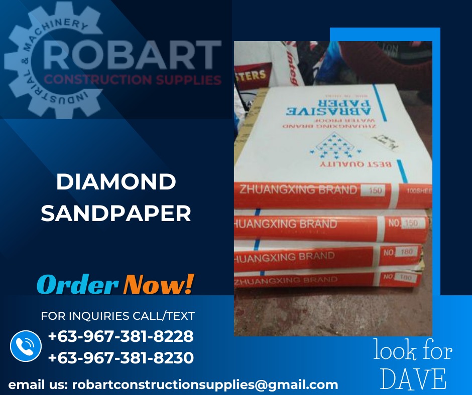 DIAMOND SANDPAPER, Commercial & Industrial, Construction Tools ...