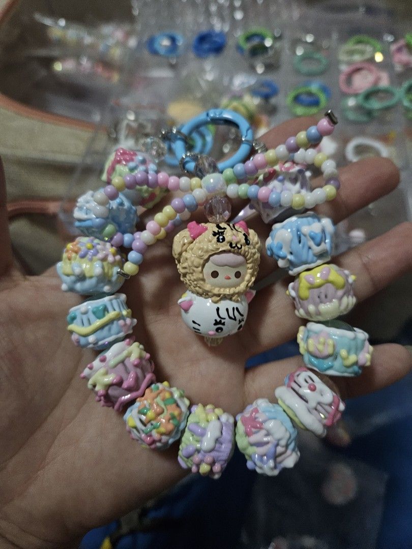 DIY Handphone straps popmart SP,, Labubu, Dimoo, Hacipupu, Hobbies ...