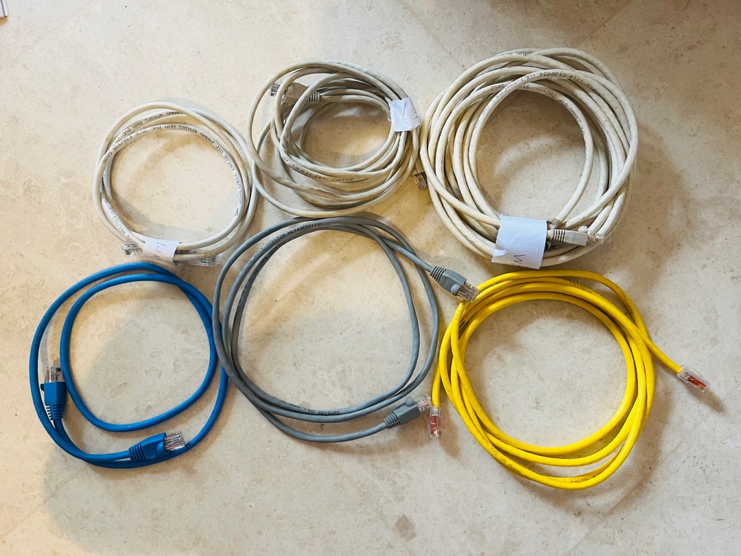 Ethernet cable / Ethernet wire / Telephone line wire / RJ11 Port Cable ...