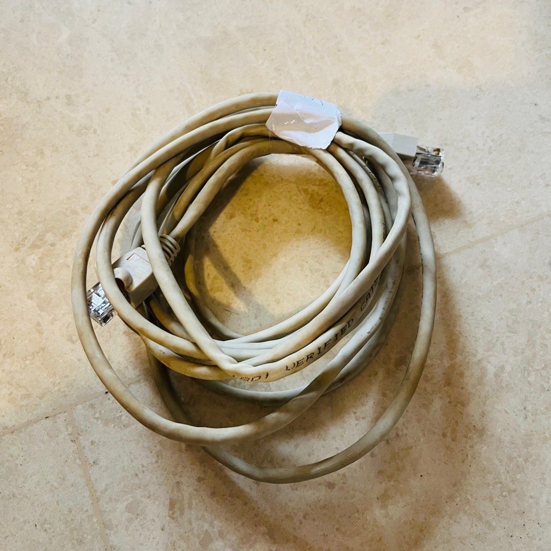 Ethernet cable / Ethernet wire / Telephone line wire / RJ11 Port Cable ...