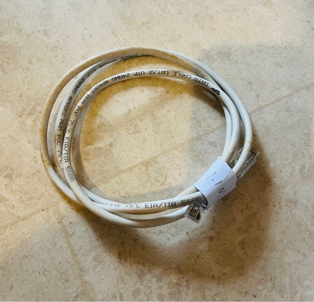 Ethernet cable / Ethernet wire / Telephone line wire / RJ11 Port Cable ...