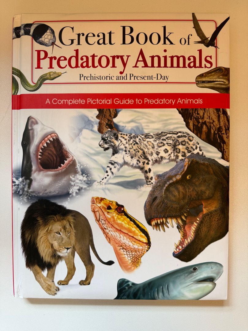 Great Book of Predatory Animals (A4 size, hard cover) 掠食性動物硬皮書 (A4 size ...