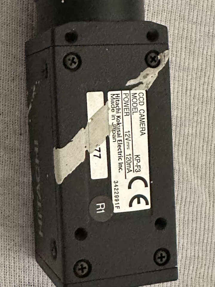 Hitachi KP-F3 Compact CCD Camera W/ Lens Cosmicar / Pentax 2x Rxtender Japan, Computers & Tech ...