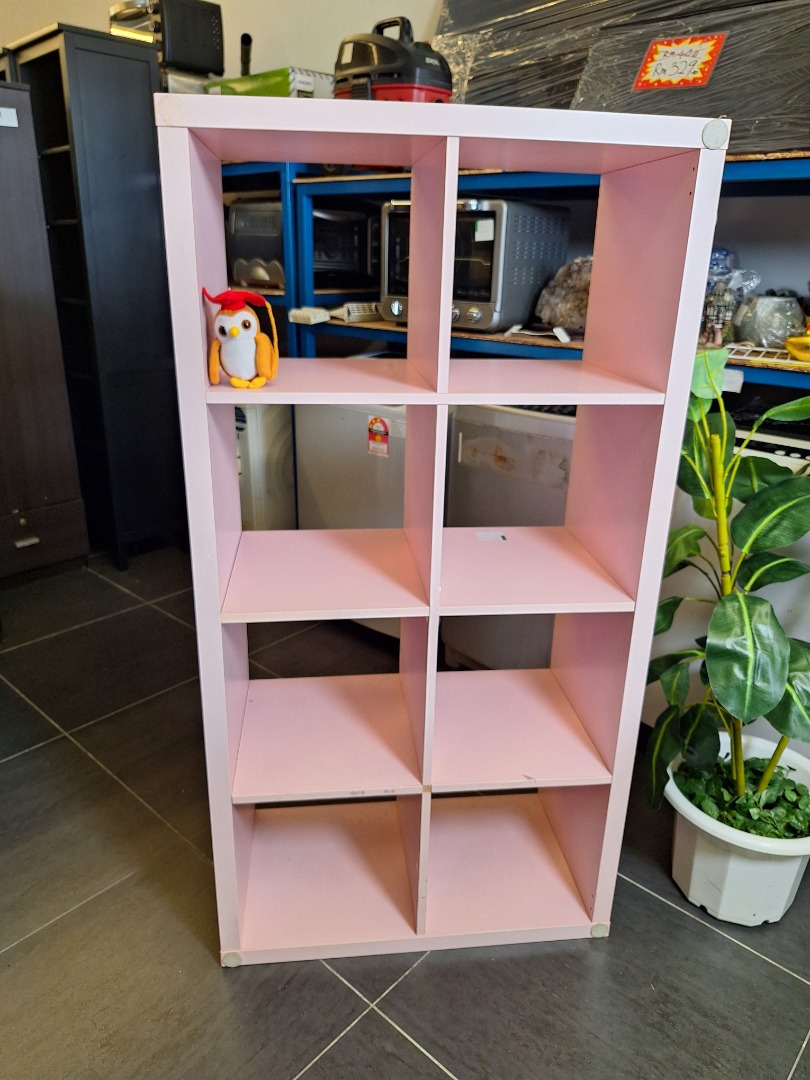 IKEA KALLAX Shelving unit, pink, | Unit Rak IKEA KALLAX, merah jambu ...