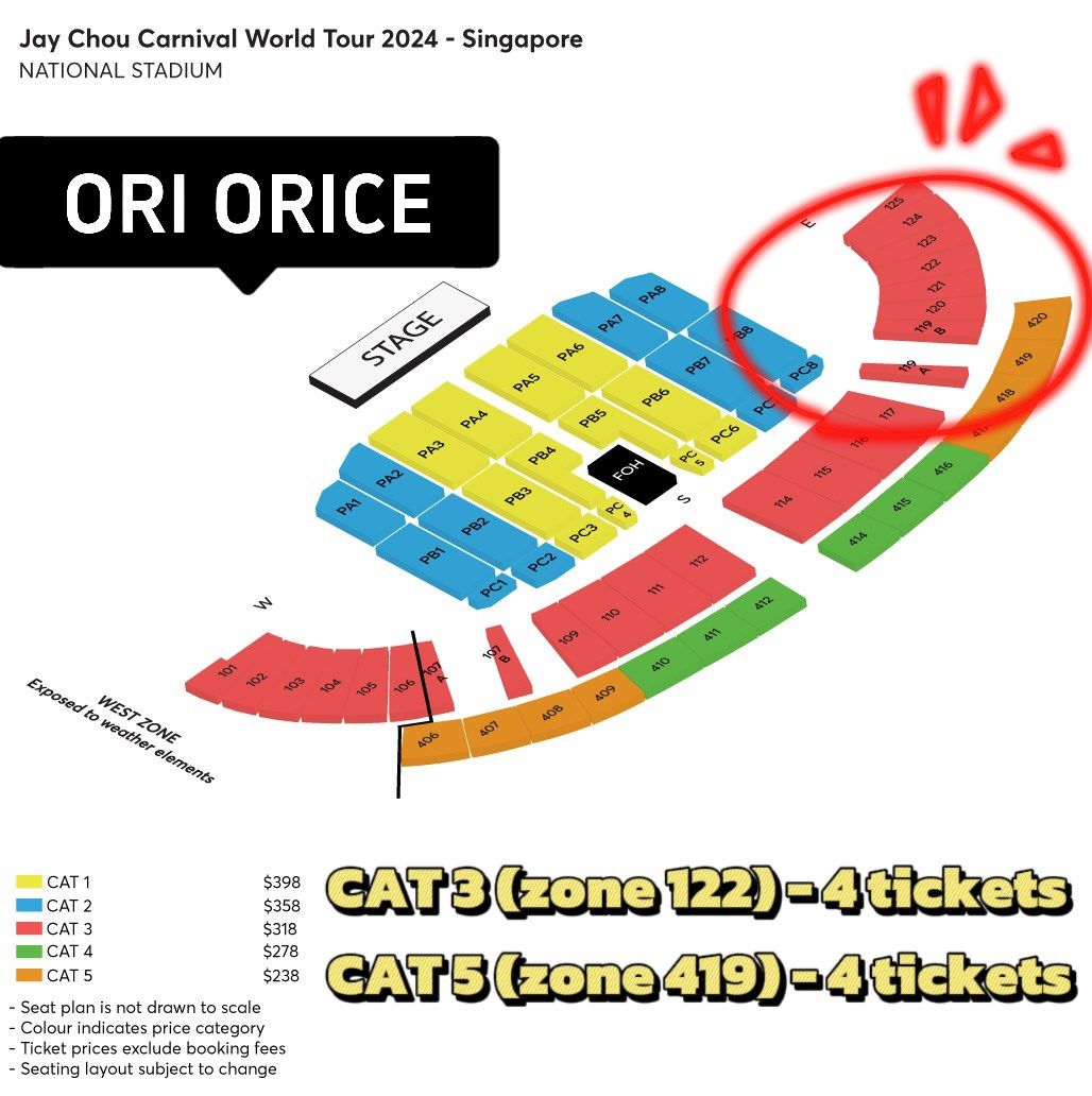 Jay Chou Concert 2024, Tickets & Vouchers, Event Tickets on Carousell