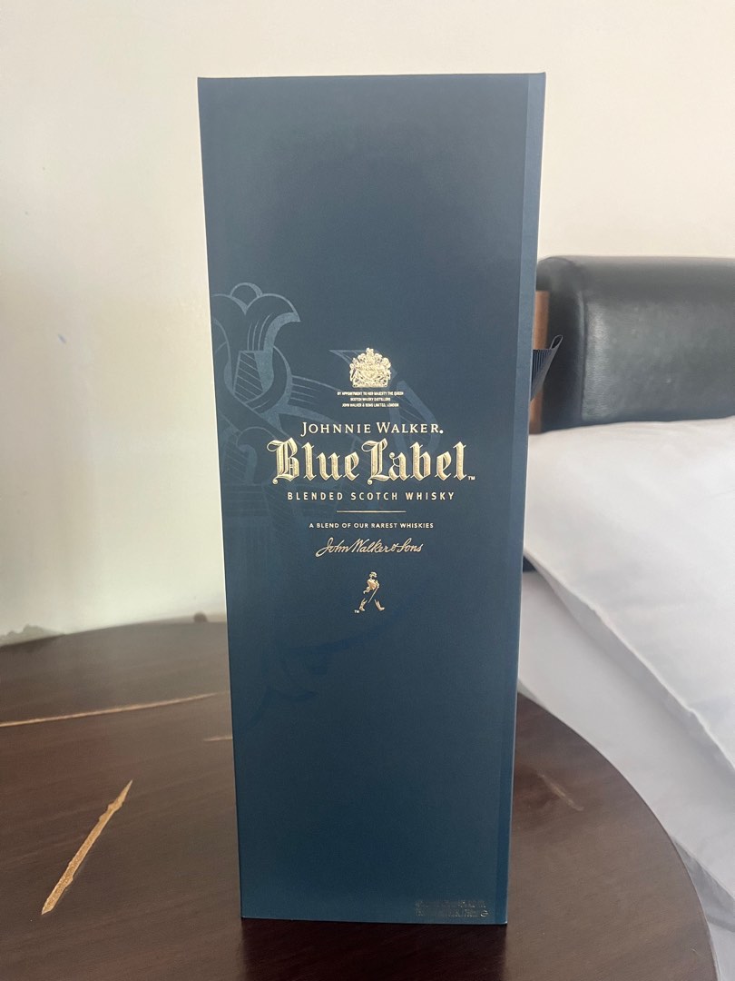 Johnnie Walker Blue Label 750ml, Food & Drinks, Beverages on Carousell