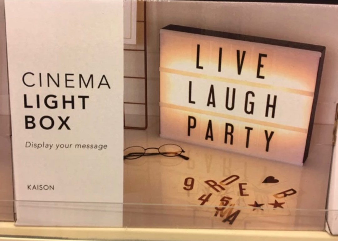 KAISON Cinema Light Box with letters ~ Display your message and it ...