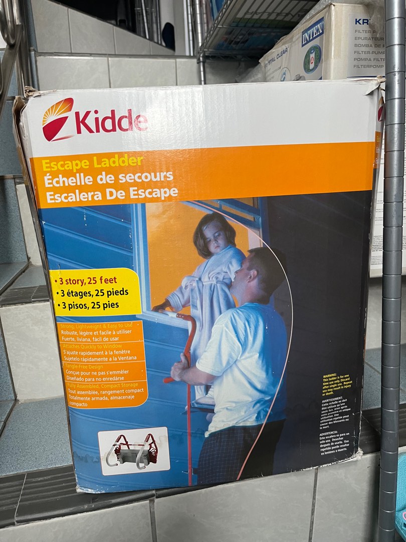 Kidde fire escape ladder 火警/突發/災難逃生梯, 兒童＆孕婦用品, 兒童傢具, 兒童傢具 - 安全圍欄及安全鎖 ...