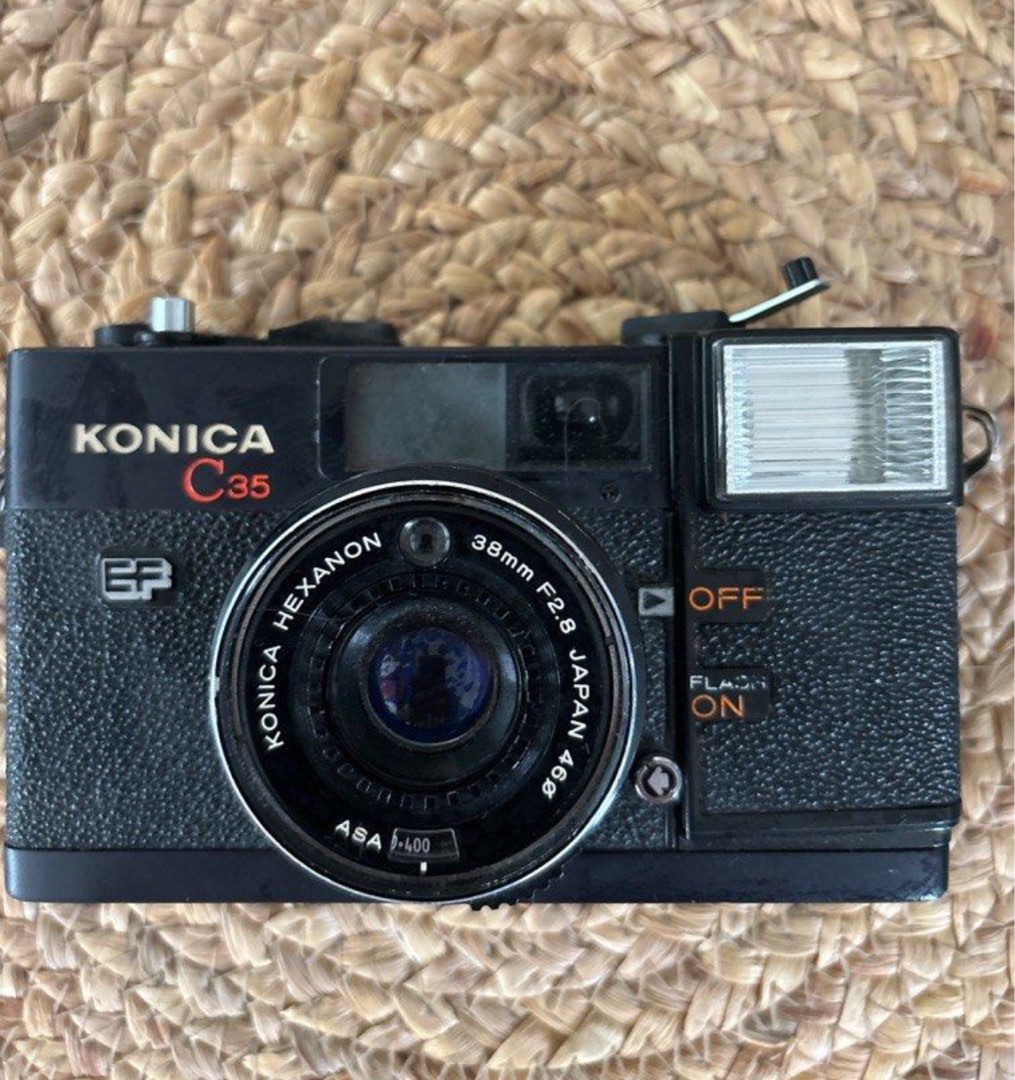 Konica C35f菲林相機film camera point, 攝影器材, 相機 - Carousell