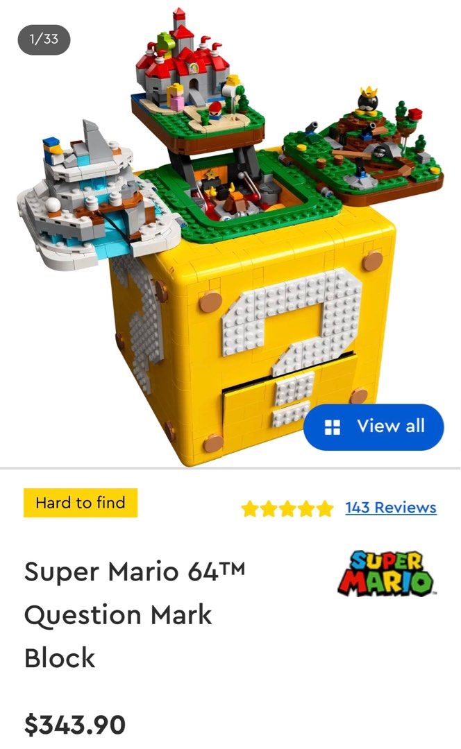 Lego Super Mario 64 Question Mark Block 71395, Hobbies & Toys, Toys ...