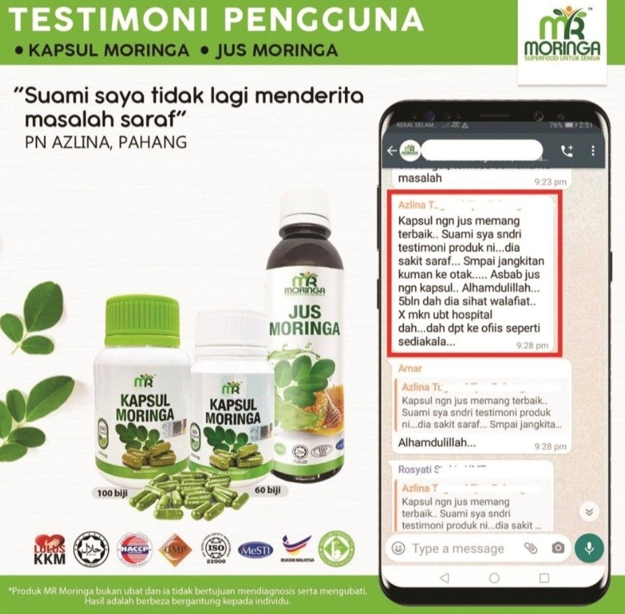 Moringa syrup 250ml [ Jus Moringa], Health & Nutrition, Health ...