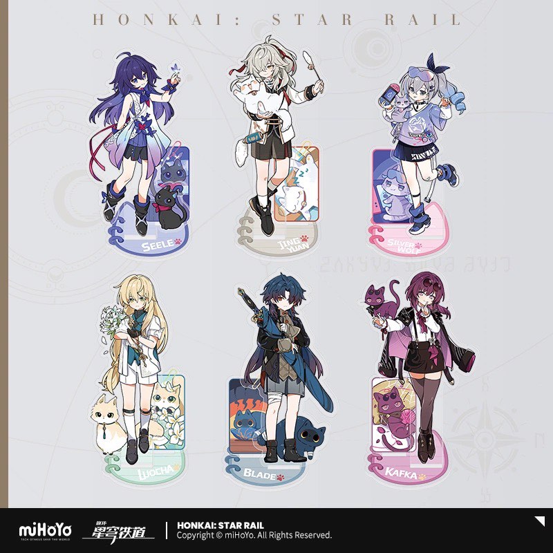 [PO] Honkai Star Rail Cat Series Acrylic Stands, Hobbies & Toys ...