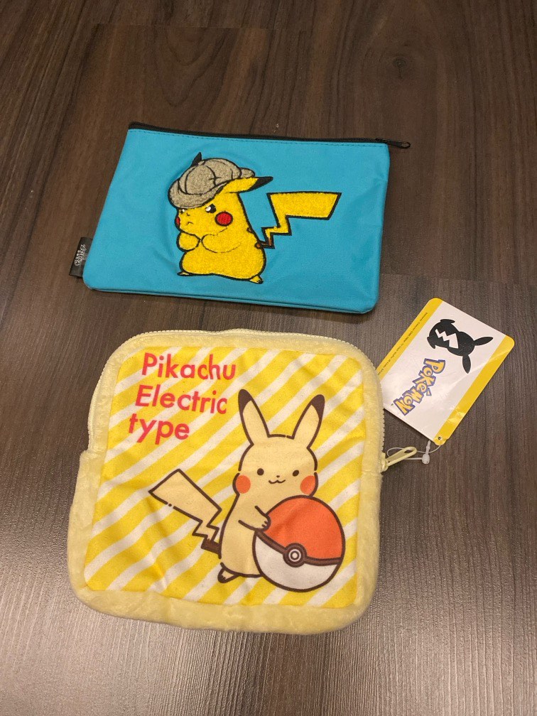 Pokemon pikachu pouch x2, Women's Fashion, Bags & Wallets, Purses ...