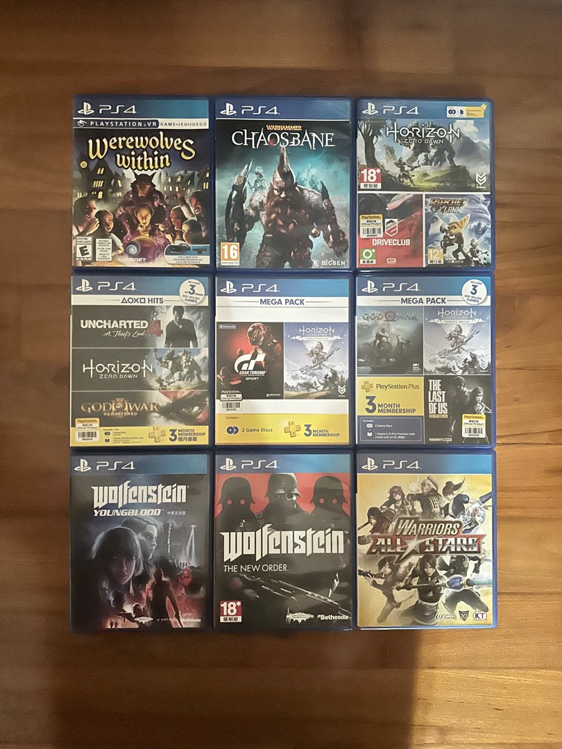 PS4 game Werewolves within / Chaosbane / Horizon zero dawn + Driveclub ...