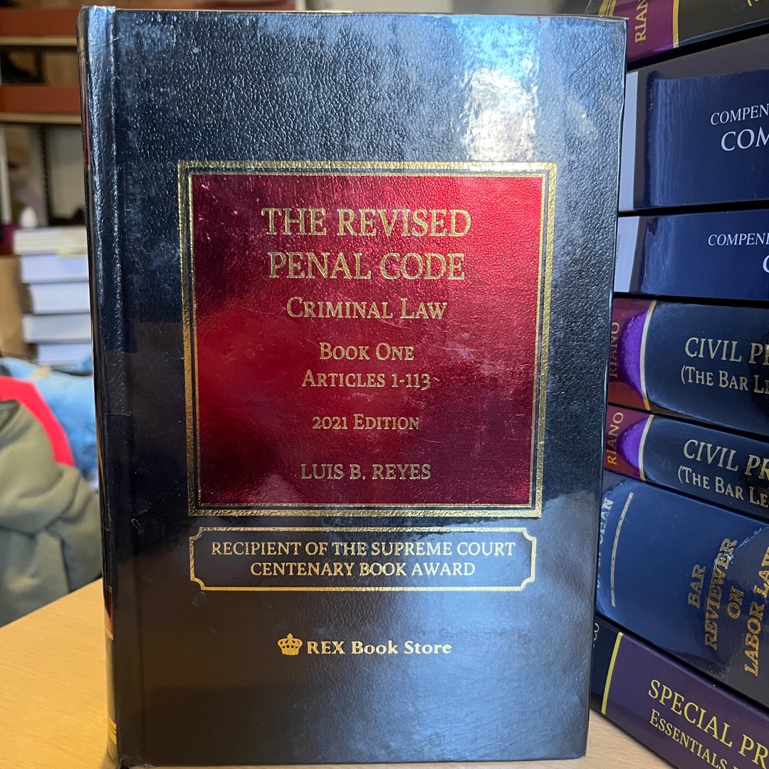Revised Penal Code Book One Reyes, Hobbies & Toys, Books & Magazines ...