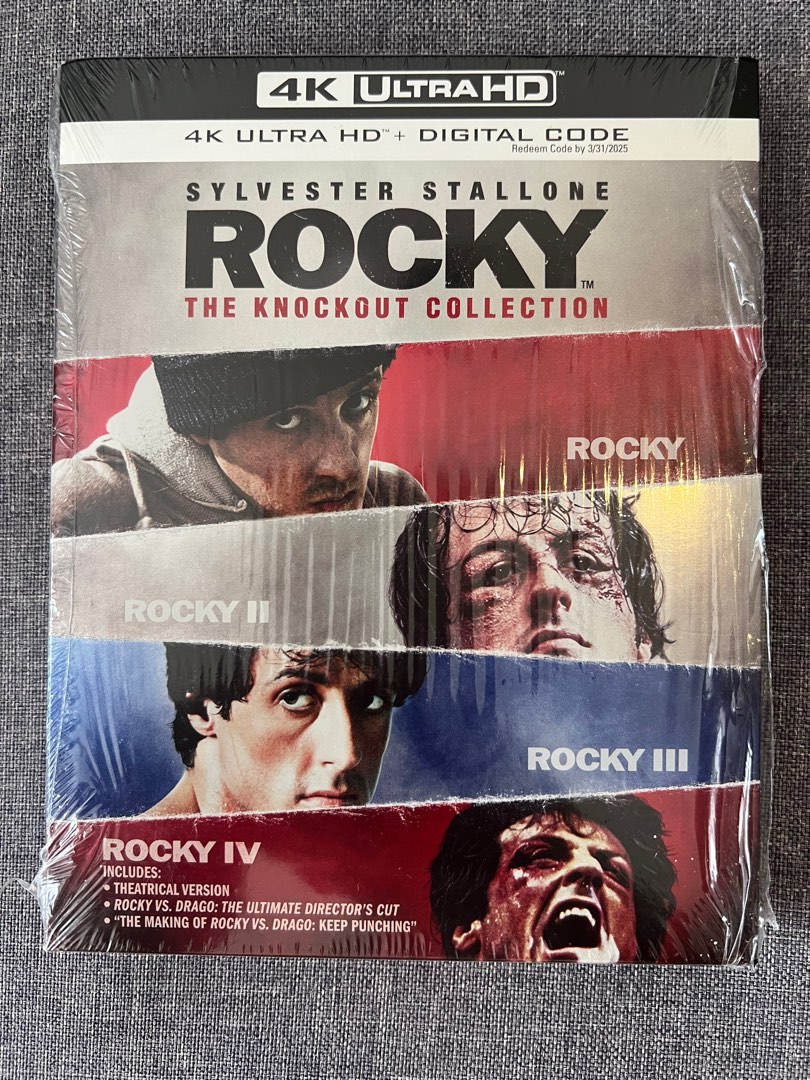 Rocky 4K The Knockout Collection, Hobbies & Toys, Music & Media, CDs ...