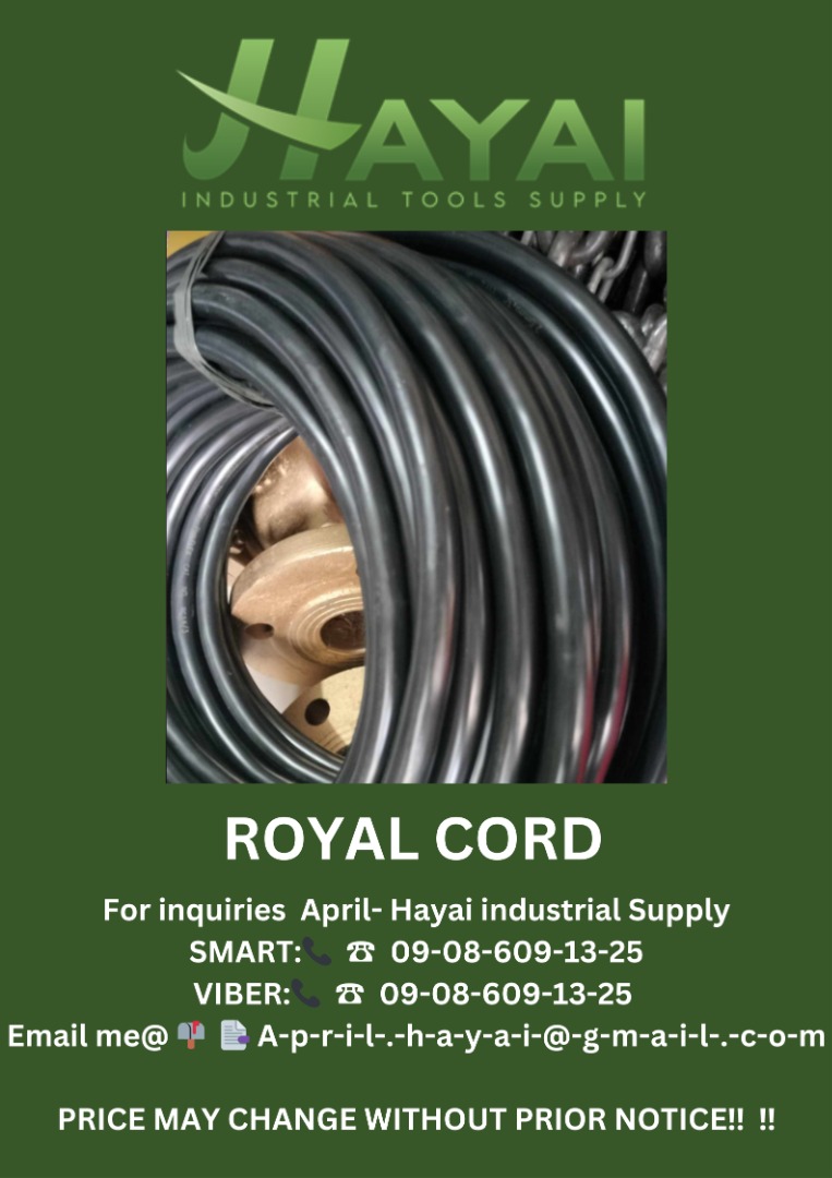 Royal cord, Commercial & Industrial, Construction Tools & Equipment on ...