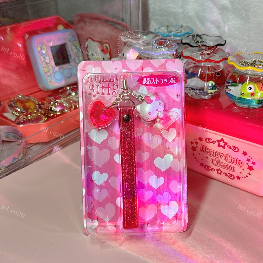 Sanrio Gotochi Hello Kitty Mascot Charm Keycahin Phone strap, Hobbies ...