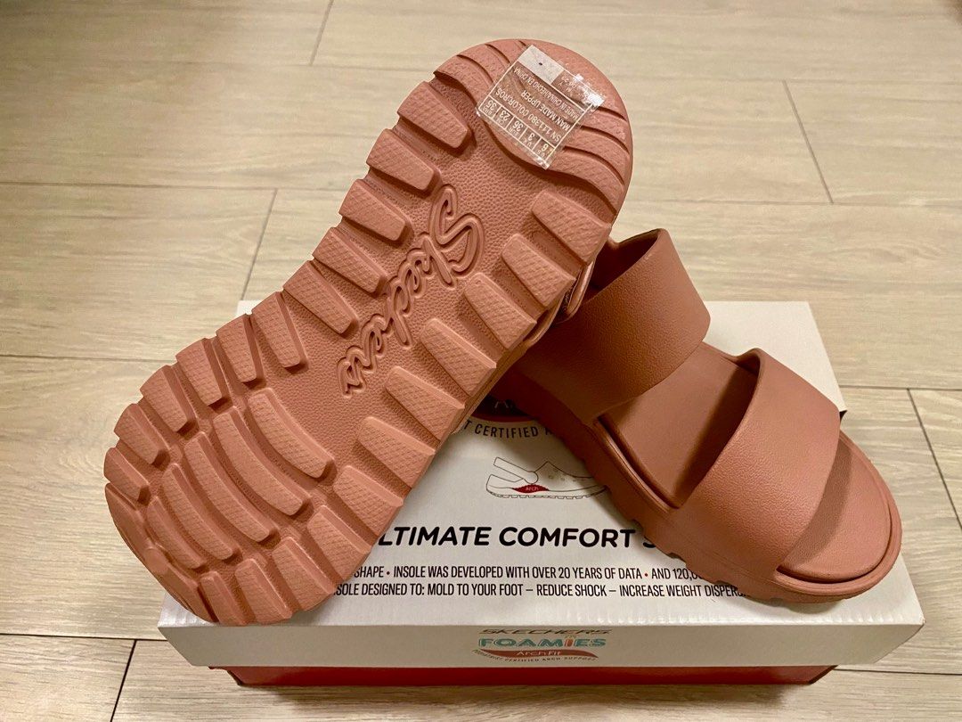 Brand New Skechers Foamies Fit Footsteps Sandals, Women's Fashion ...