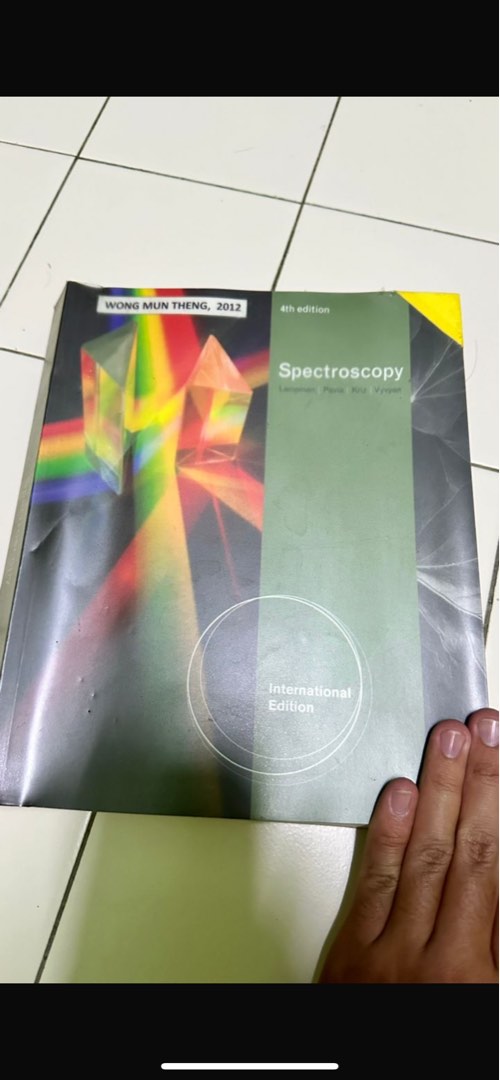 Spectroscopy 4th edition, Hobbies & Toys, Books & Magazines, Textbooks ...