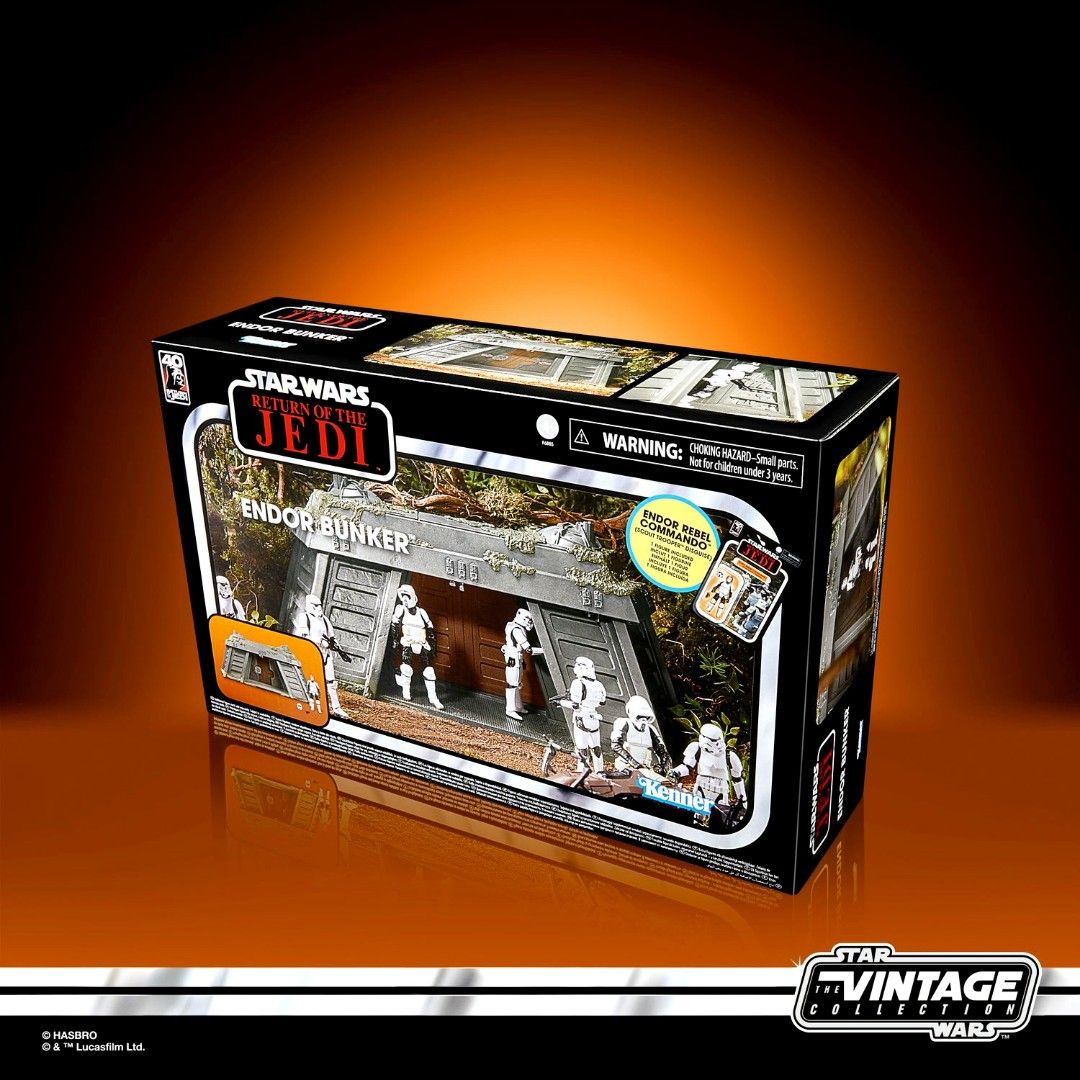 Star Wars 40th Anniversary Return Of The Jedi ROTJ Endor Bunker Playset ...