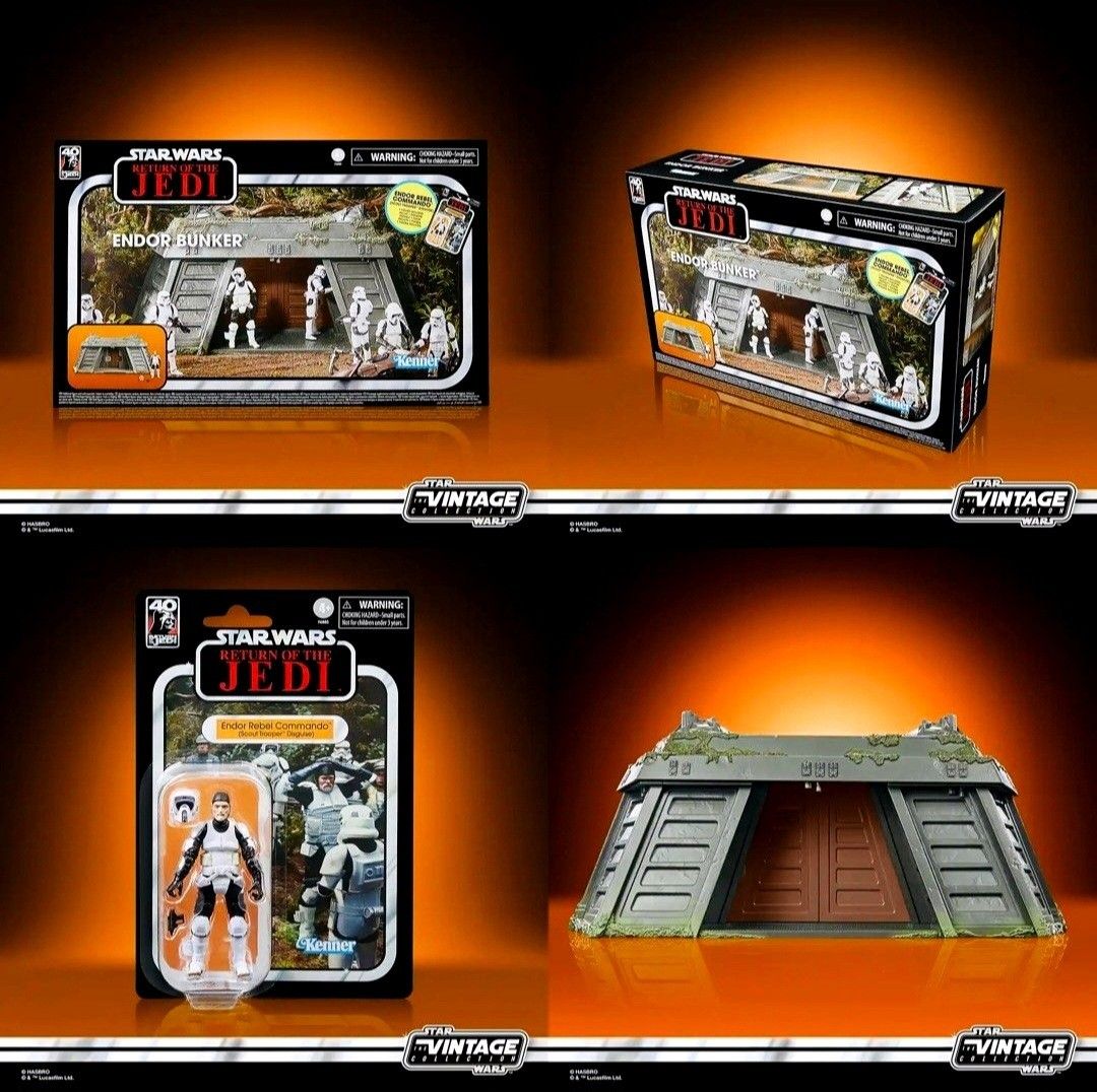 Star Wars 40th Anniversary Return Of The Jedi ROTJ Endor Bunker Playset ...