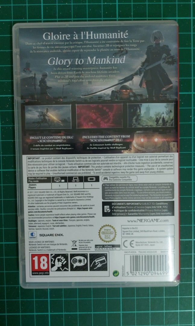 (SWITCH) Nier Automata End of Yorha Edition, Video Gaming, Video Games ...