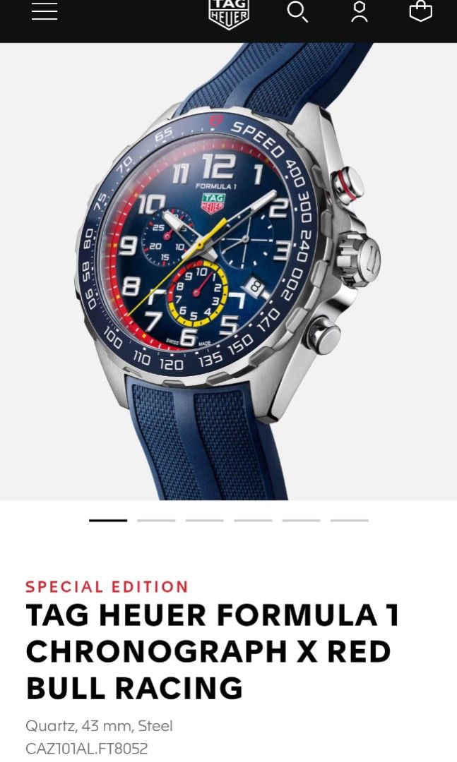 TAG Heuer Formula 1 x Red Bull Racing Special Edition (43mm), Luxury ...