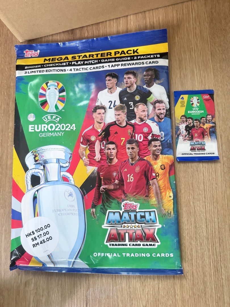 Topps EURO 2024 Match Attax Mega Starter Pack, Hobbies & Toys ...