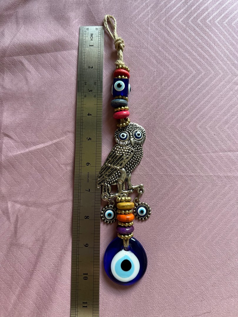 Turkish Evil Eye with Owl design, Women's Fashion, Jewelry & Organizers ...