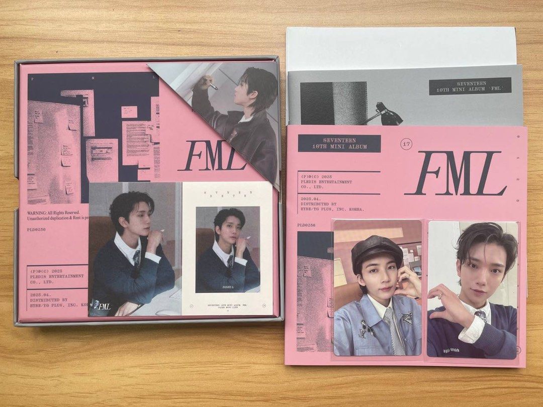 [wts] seventeen svt fml faded mono life fallen misfit lost ver + inclusions jeonghan joshua ...