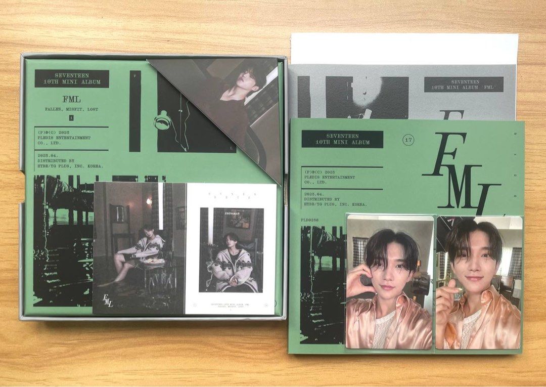 [wts] seventeen svt fml faded mono life fallen misfit lost ver + inclusions jeonghan joshua ...