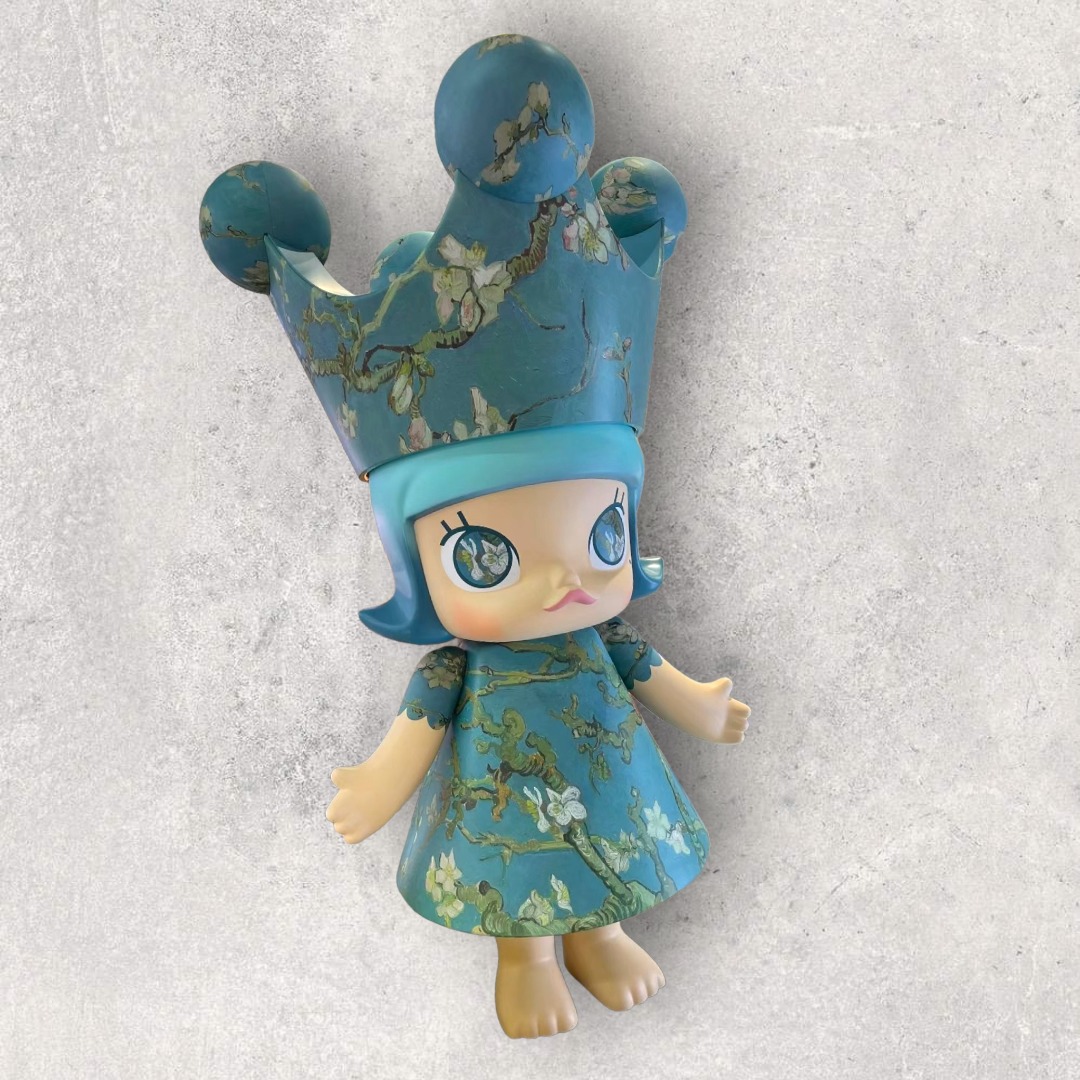 Pop Mart Mega Royal Molly 1000% Van Gogh Museum Almond Blossom (Sealed ...