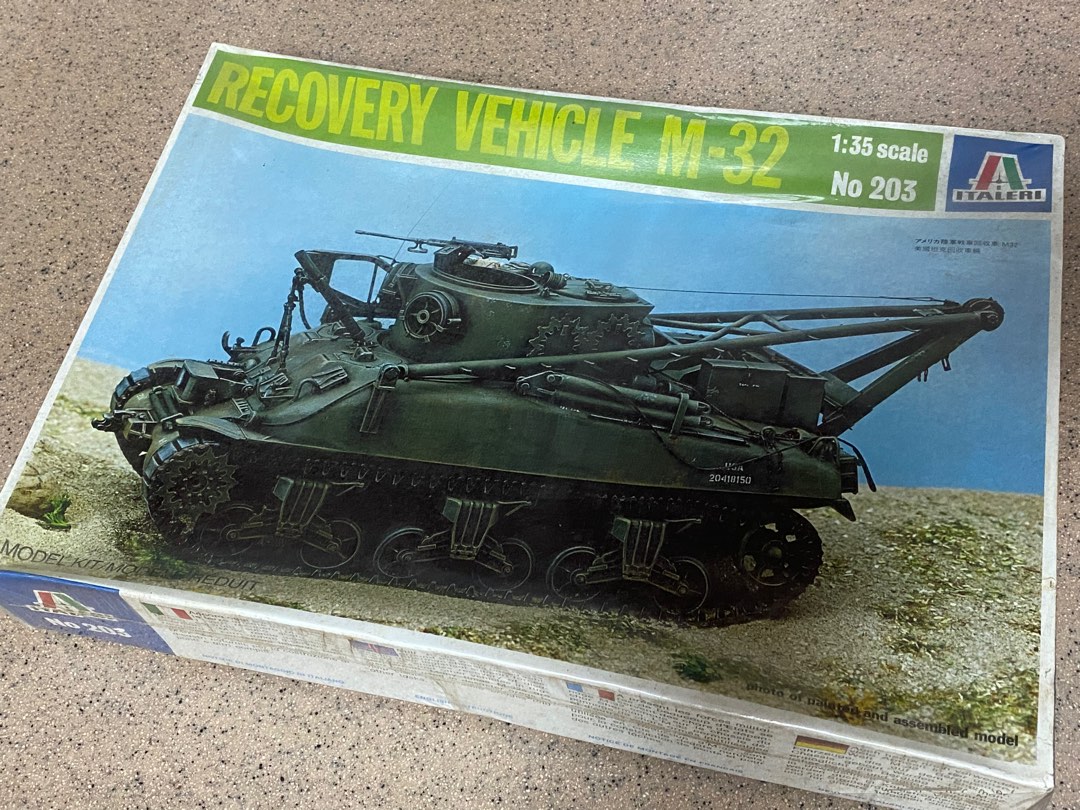 1/35 Italeri M32 Sherman Recovery Vehicle Tank. Not Tamiya Trumpeter Meng Model, Hobbies & Toys ...