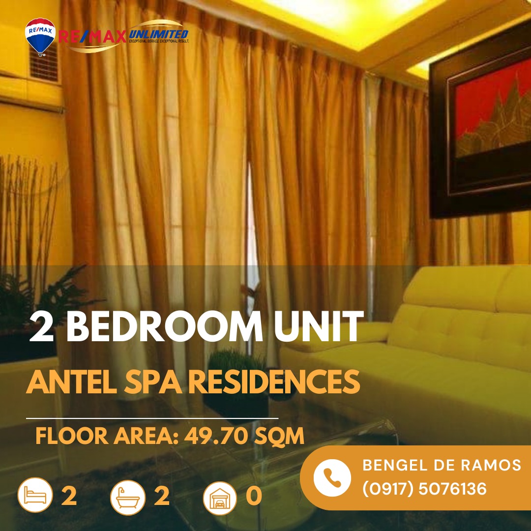 2-BEDROOM FOR SALE | MAKATI ANTEL SPA RESIDENCES, Property, For Sale ...