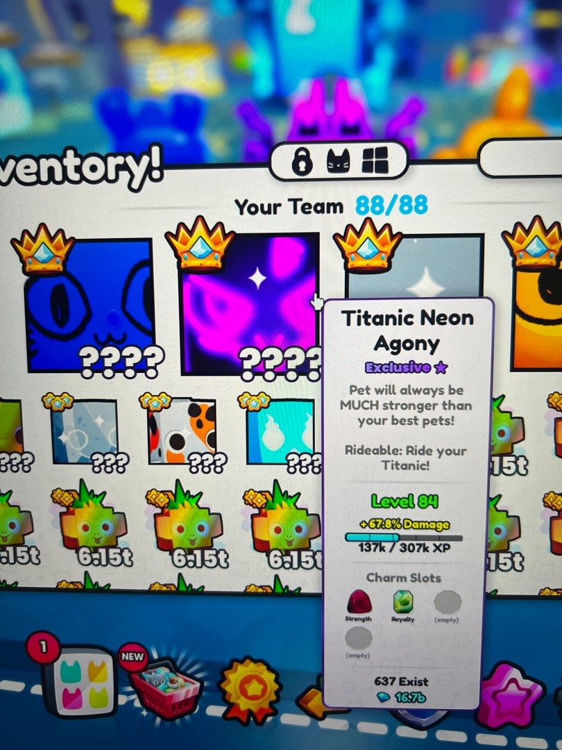 4 TITANIC ! BLUE BALLOON CAT / NEON AGONY / HUBERT / BALLOON MONKEY ...