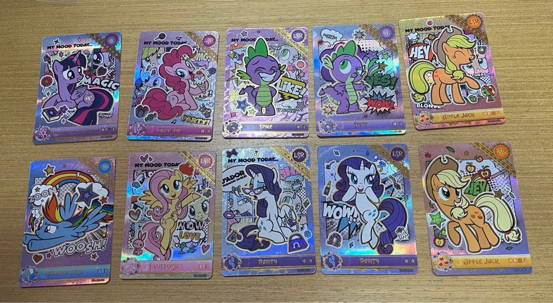 小馬寶莉 輝4 lsr My Little Pony Cards, 興趣及遊戲, 收藏品及紀念品, 明星周邊 - Carousell